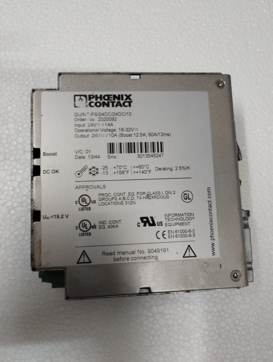 PHONIX CONTACT QUINT-PS/24DC/24DC/10 - Fleet Automation